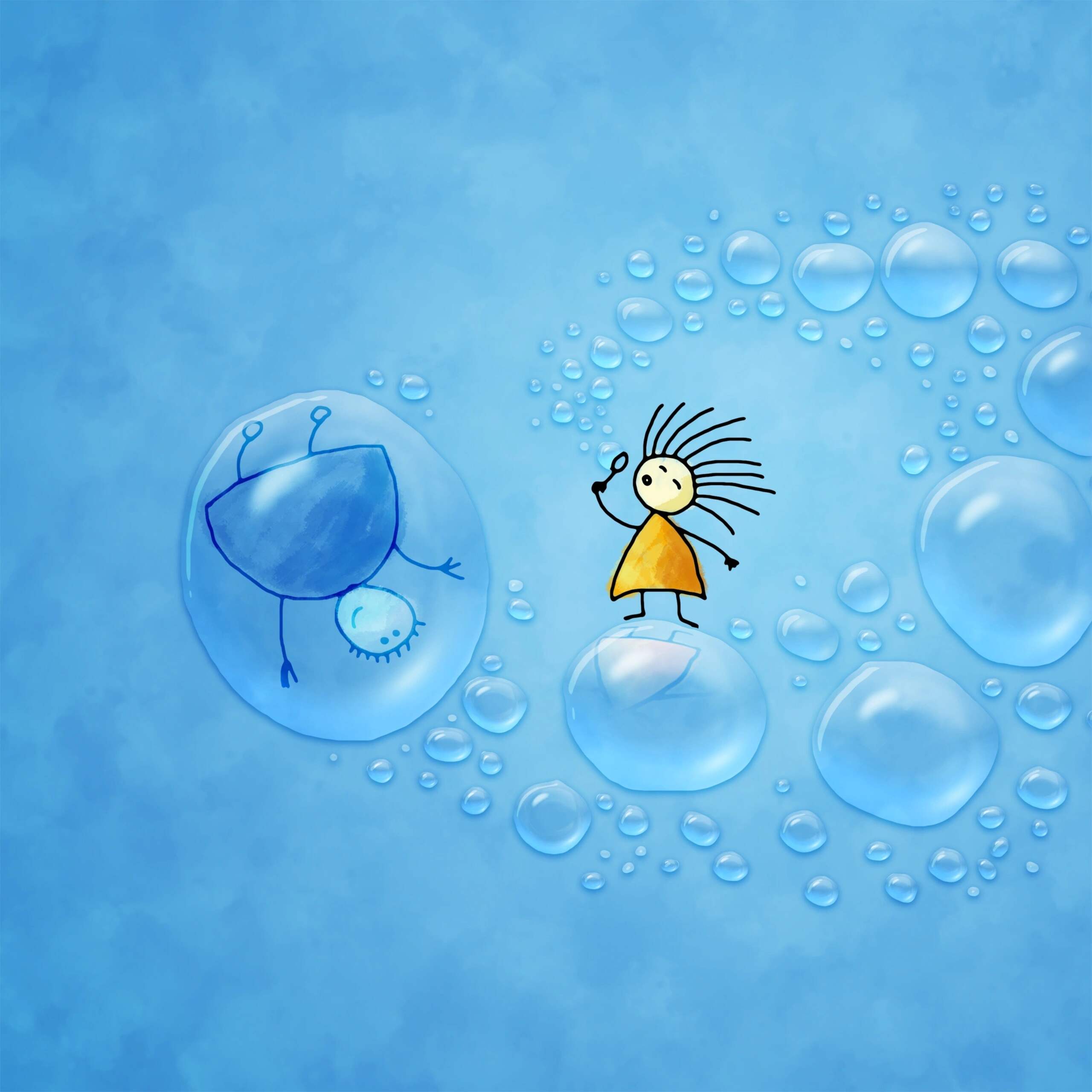 Moving Bubbles Desktop Wallpaper Vibrant And Dynamic Computer